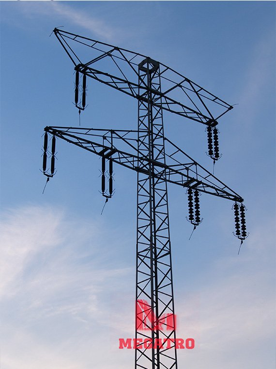 220KV OHL steel tower - Qingdao Megatro Mechanical and Electrical ...