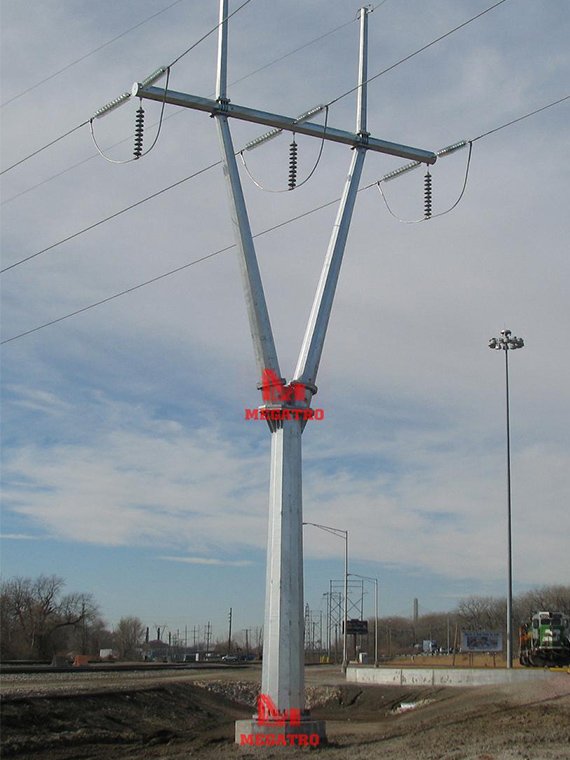 220KV OHL steel tower - Qingdao Megatro Mechanical and Electrical ...